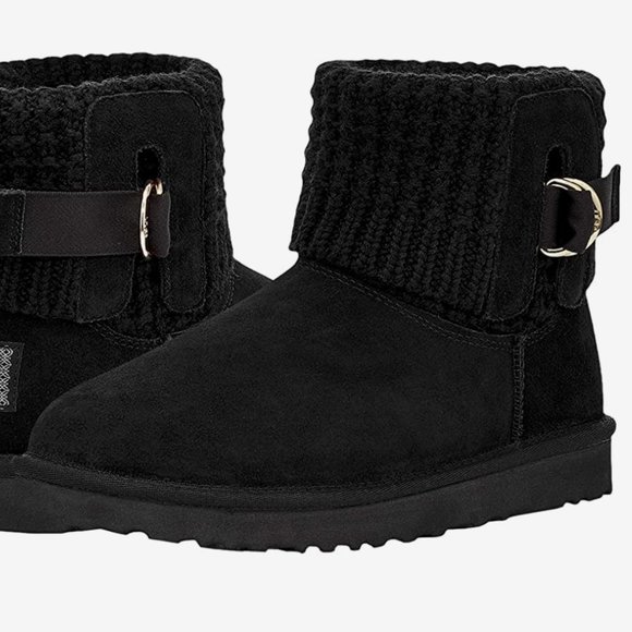 UGG | Shoes | Nib Ugg Womens Solene Mini Suede Sweater Buckle Boots ...